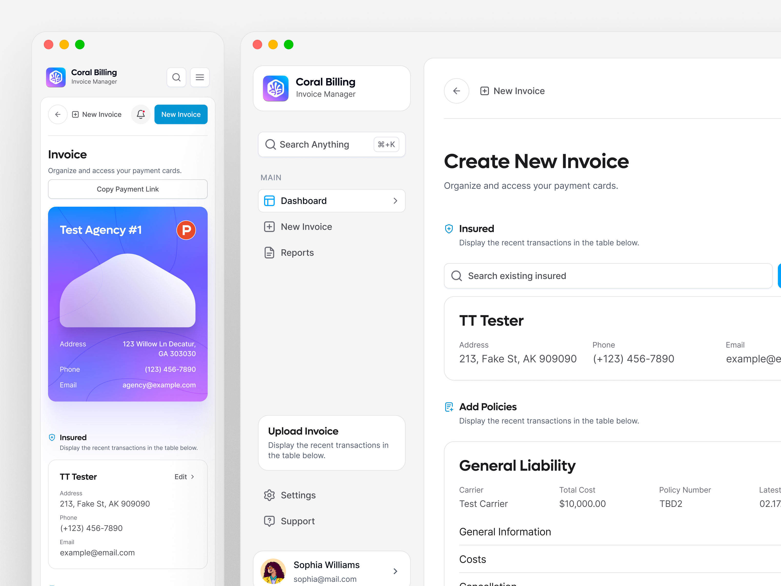 Invoice Manager UI • Coral Billing by Rebeja Cozmin for Wegrow on Dribbble