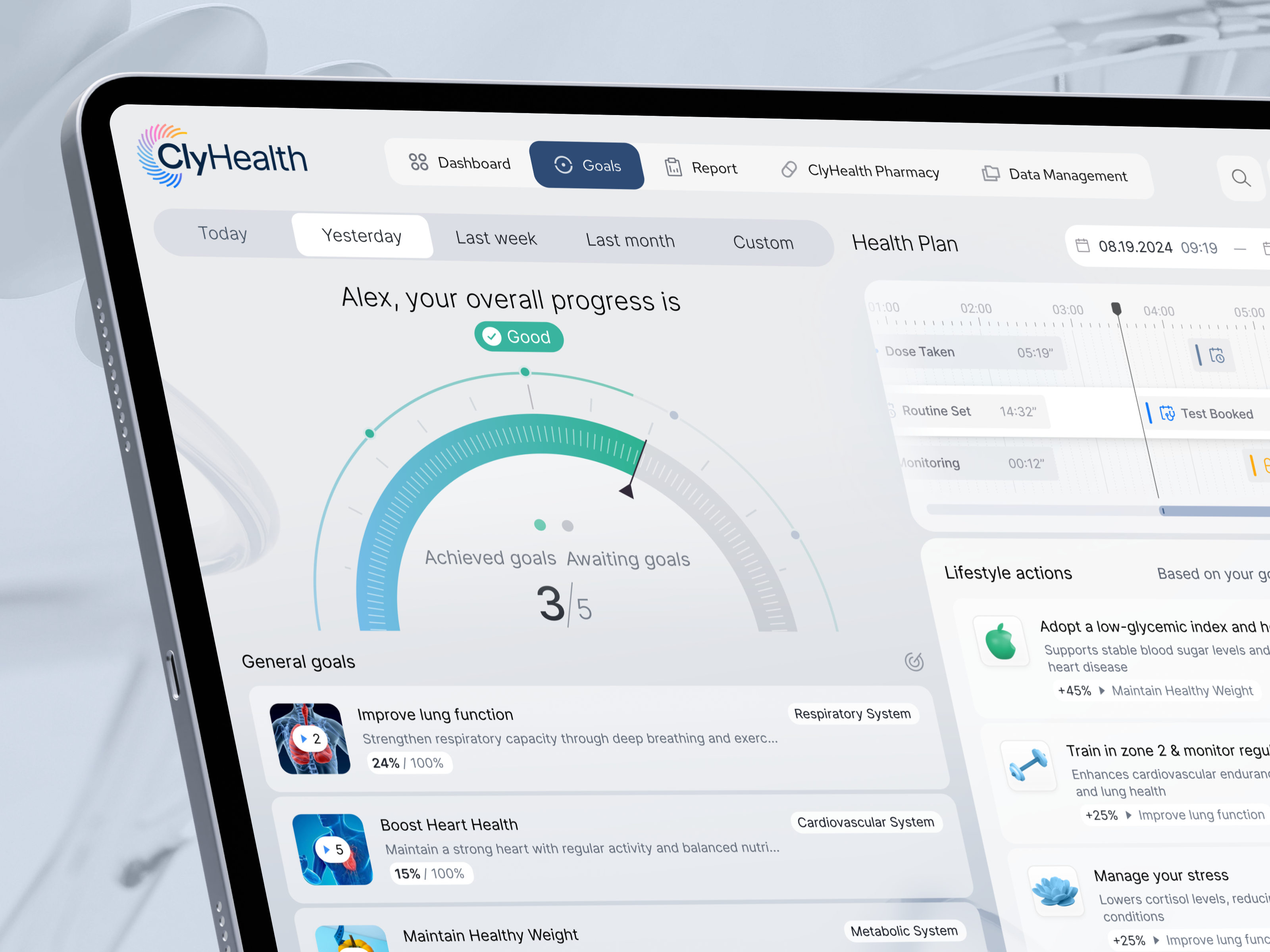 Visualizing Health Data in Motion by George Railean on Dribbble