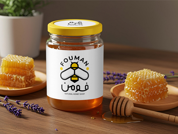 Fouman Honey Logo Design by KIA PALETTE on Dribbble