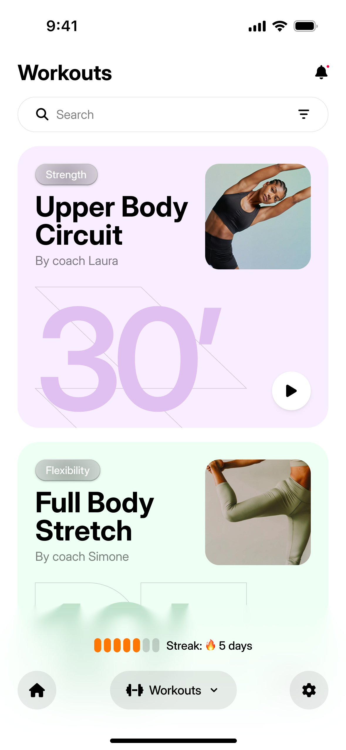 AI Coach Fitness App by Ionut Zamfir on Dribbble