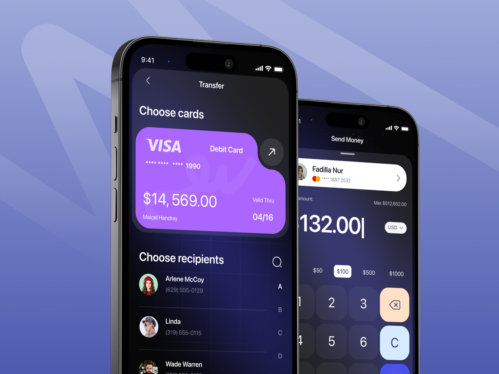 Finance mobile application ui design by Roohi Koohi on Dribbble