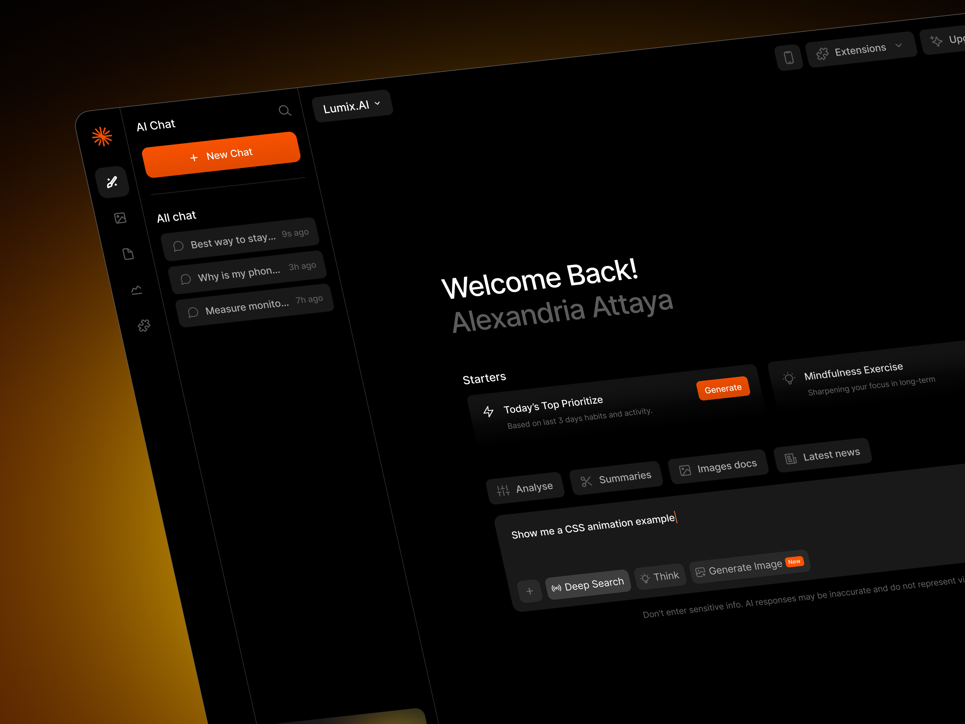 Lumix - AI Platform Dashboard by Barly Design for Uxerflow on Dribbble