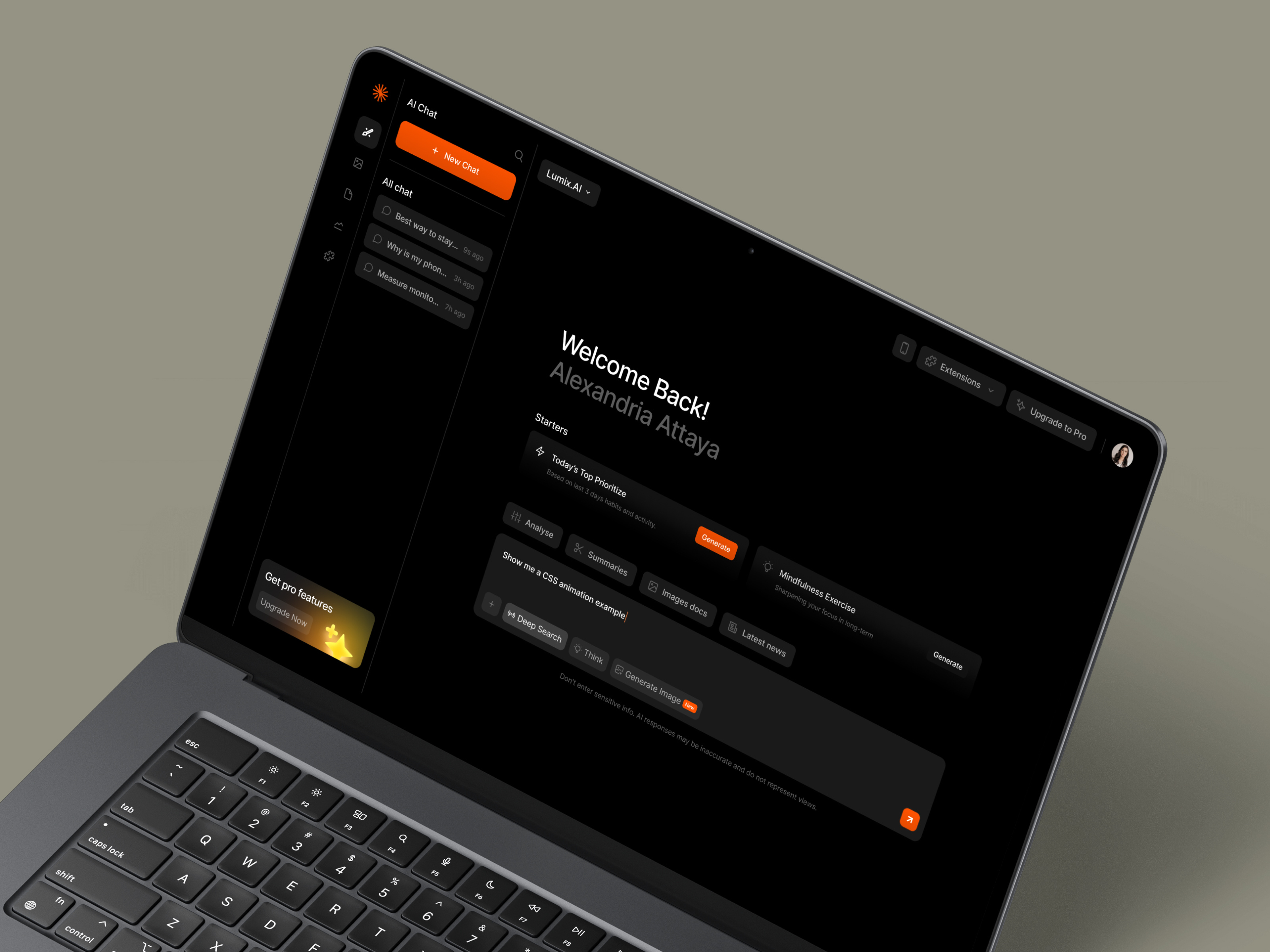 Lumix - AI Platform Dashboard by Barly Design for Uxerflow on Dribbble