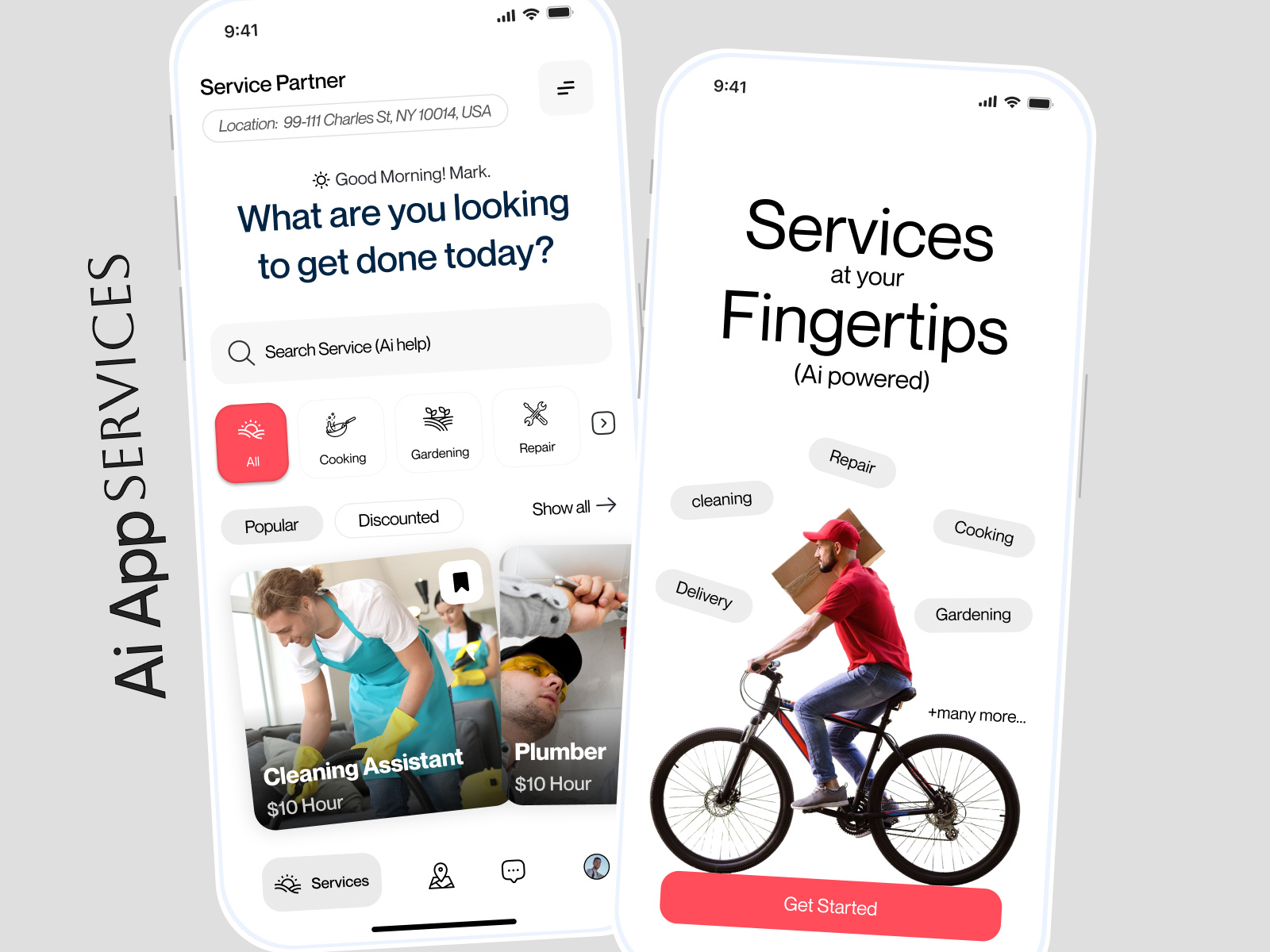 Ai service app design by lazy kar for LazyInterface UI UX Team on Dribbble