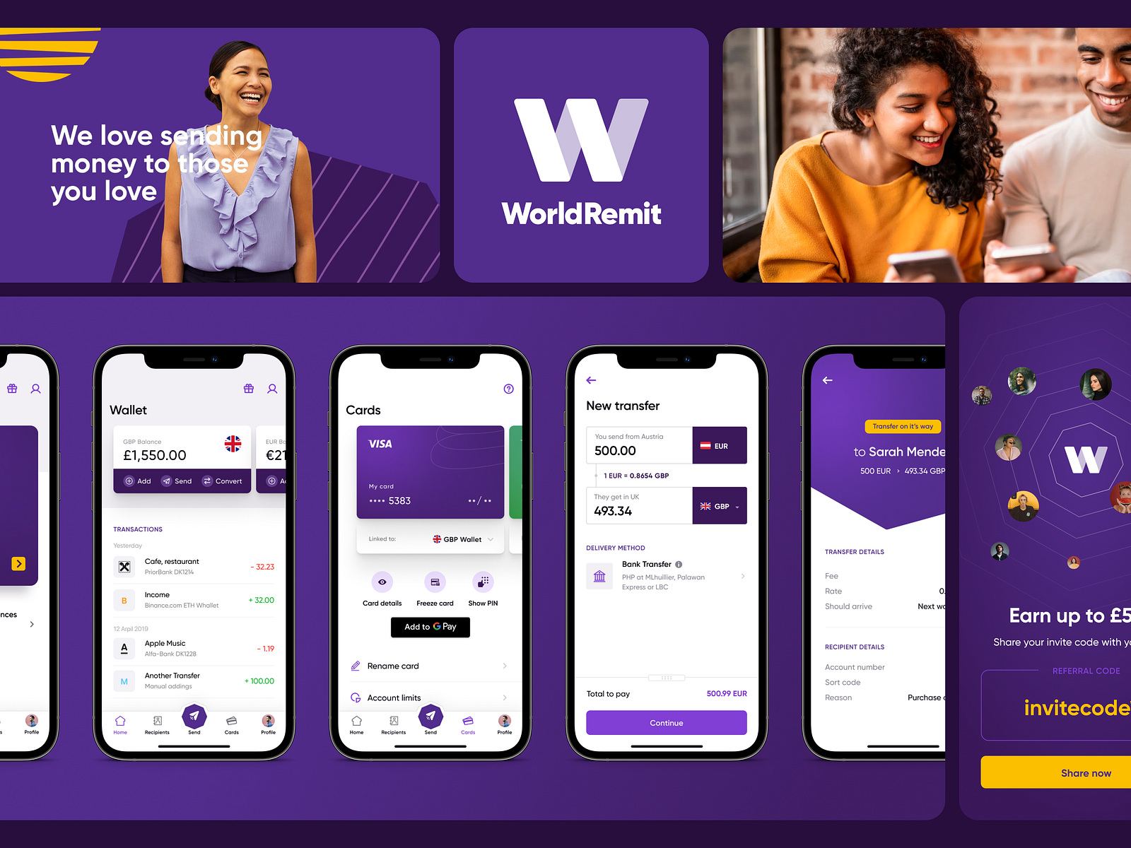 WorldRemit · International Money Transfer by Martin Kairys on Dribbble