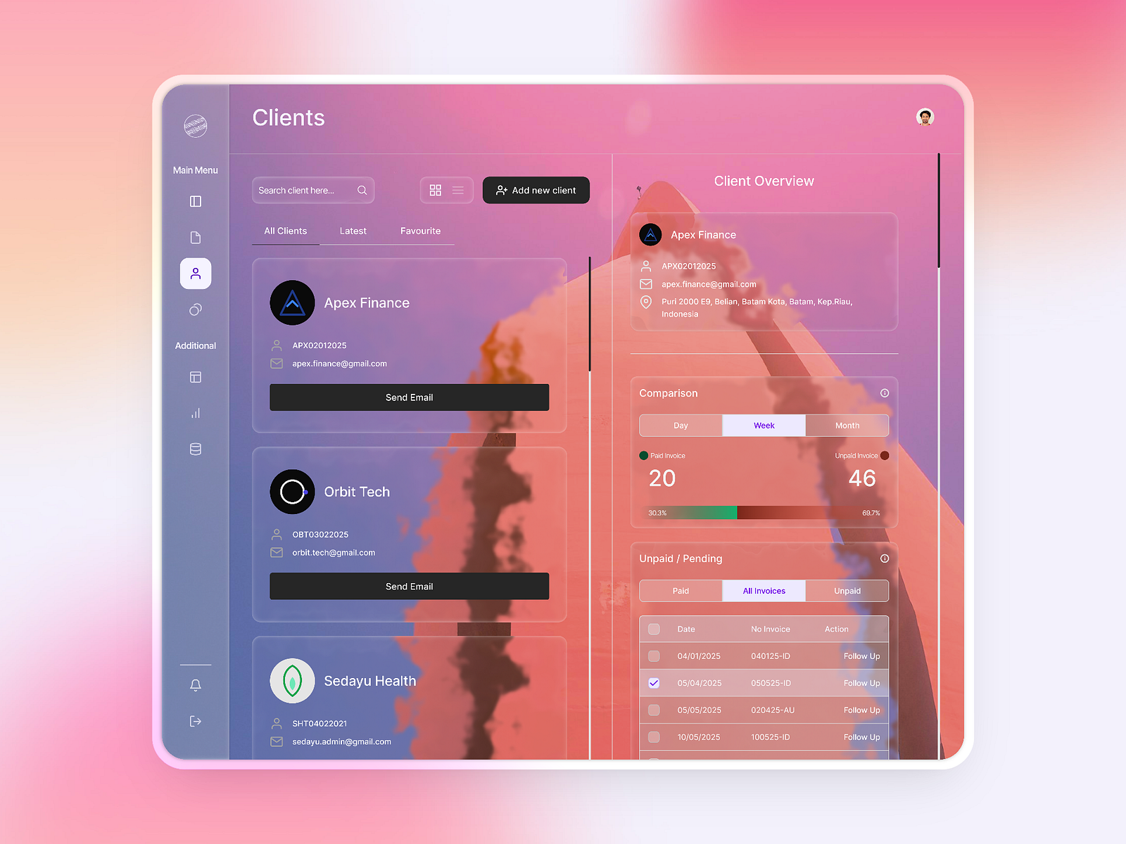 Invoezy - Liquid Glass Dashboard Design by Iqbal Nurrofiq on Dribbble
