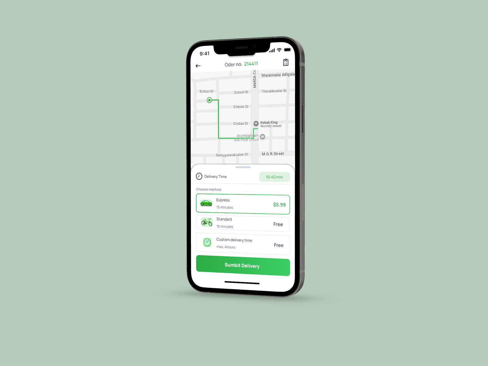 Food Delivery Location - UI Design by Ponnandhini Chinnasamy on Dribbble