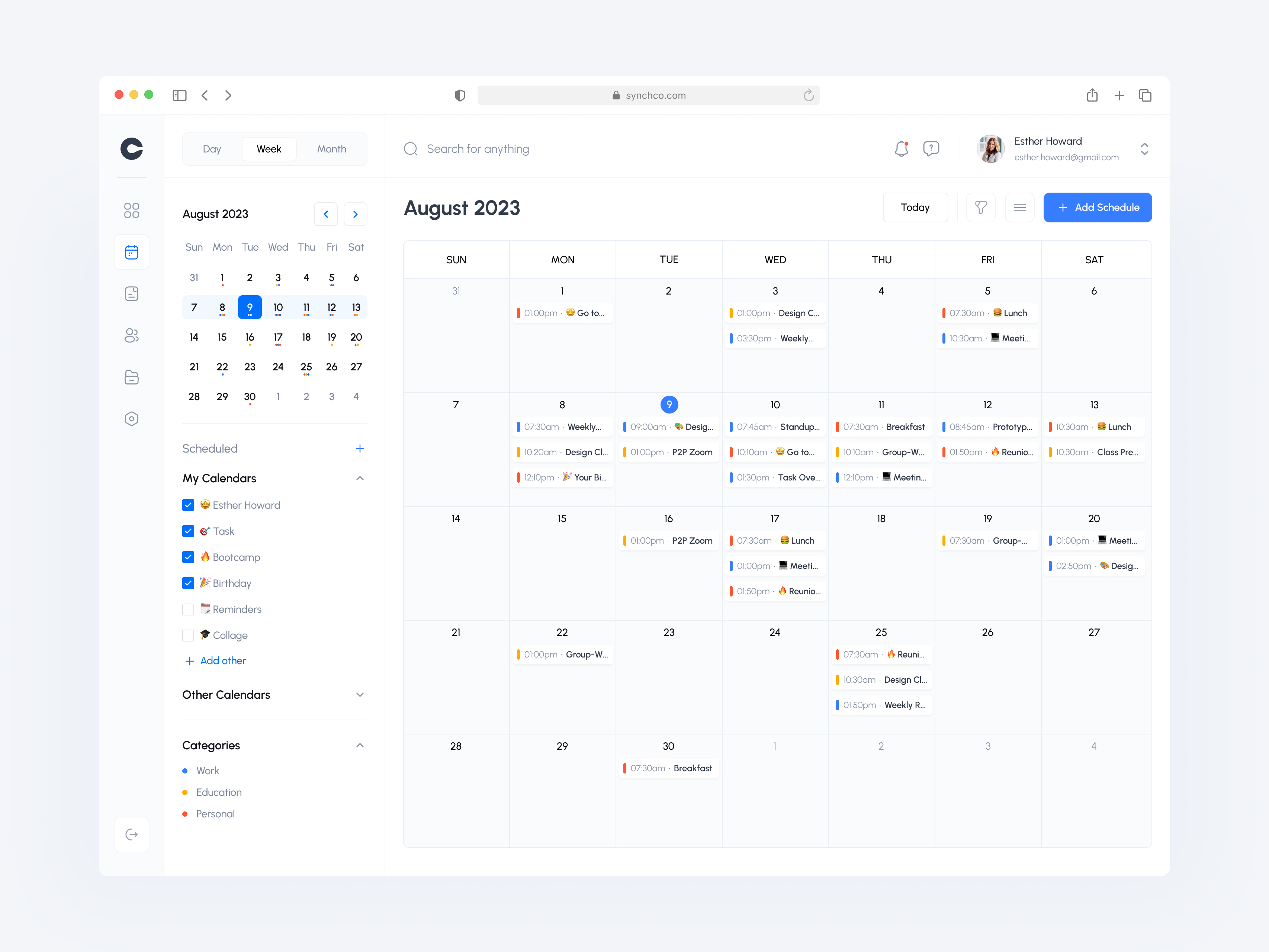 Calendar - Dashboard Design by Dipa UI/UX for Dipa Inhouse on Dribbble