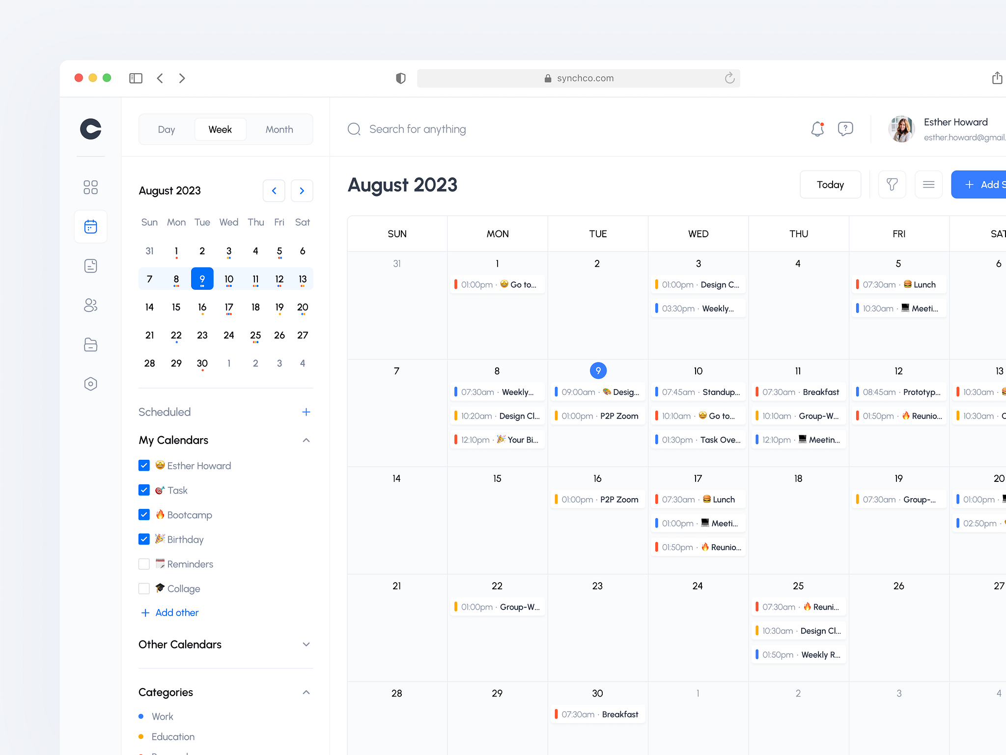Calendar - Dashboard Design by Dipa UI/UX for Dipa Inhouse on Dribbble