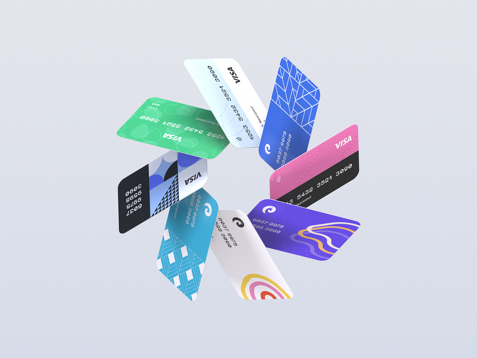 Credit Card kit | Cardy V1.0 by Alireza Mp on Dribbble