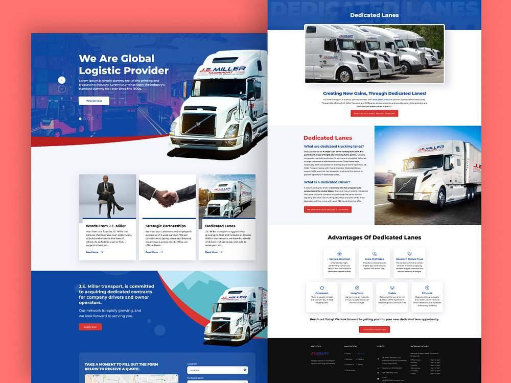 Logistics UI designs, themes, templates and downloadable graphic ...