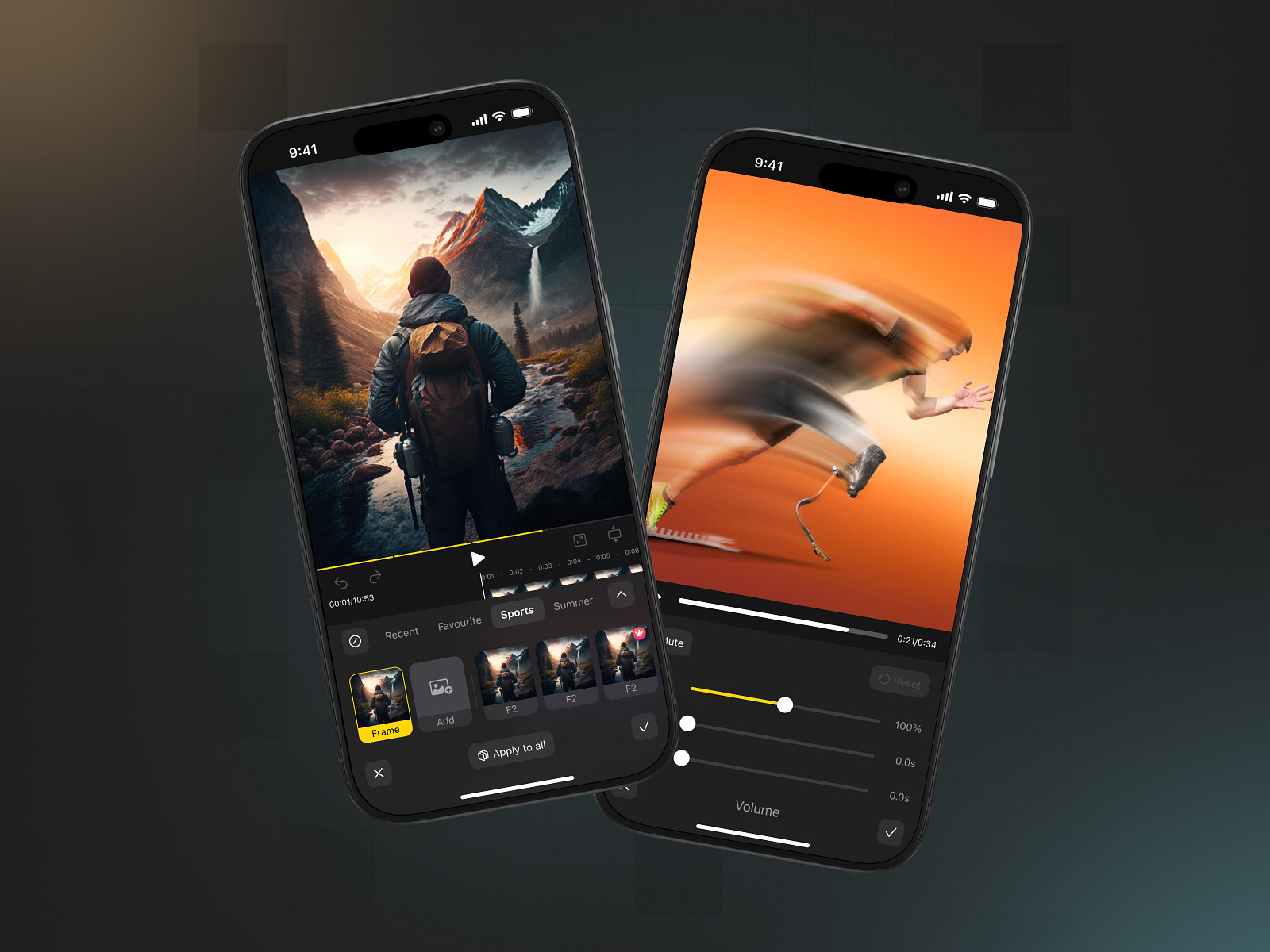 Video Editor App – Advanced Adjustment & Frame Selection UI by F.I ...