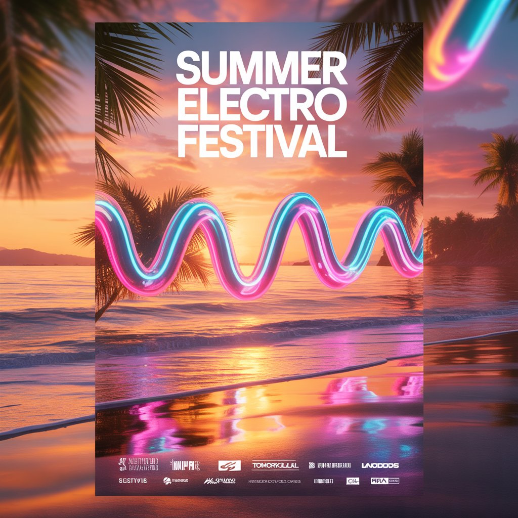 Summer Electronic Music Festival – Social Media Design by Tasfia Jannat on Dribbble