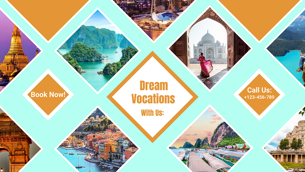 Travel Poster/ Template design by Mariam Amjad on Dribbble