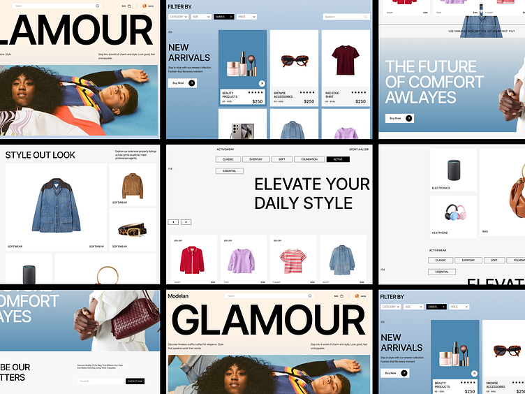 Fashion Ecommerce Website by Junaki 🌸 on Dribbble