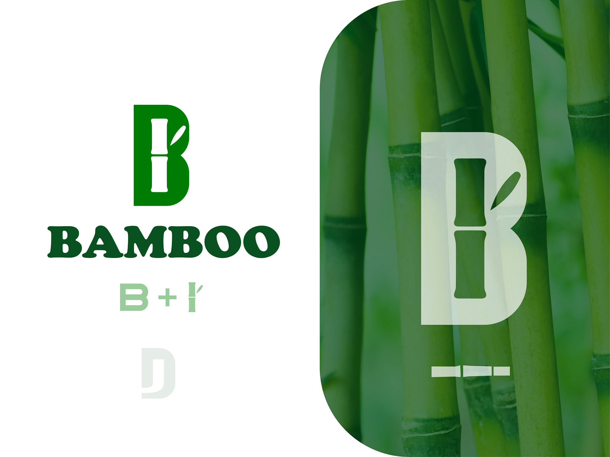 Bamboo eco friendly company, B letter logo,combination mark logo by ...