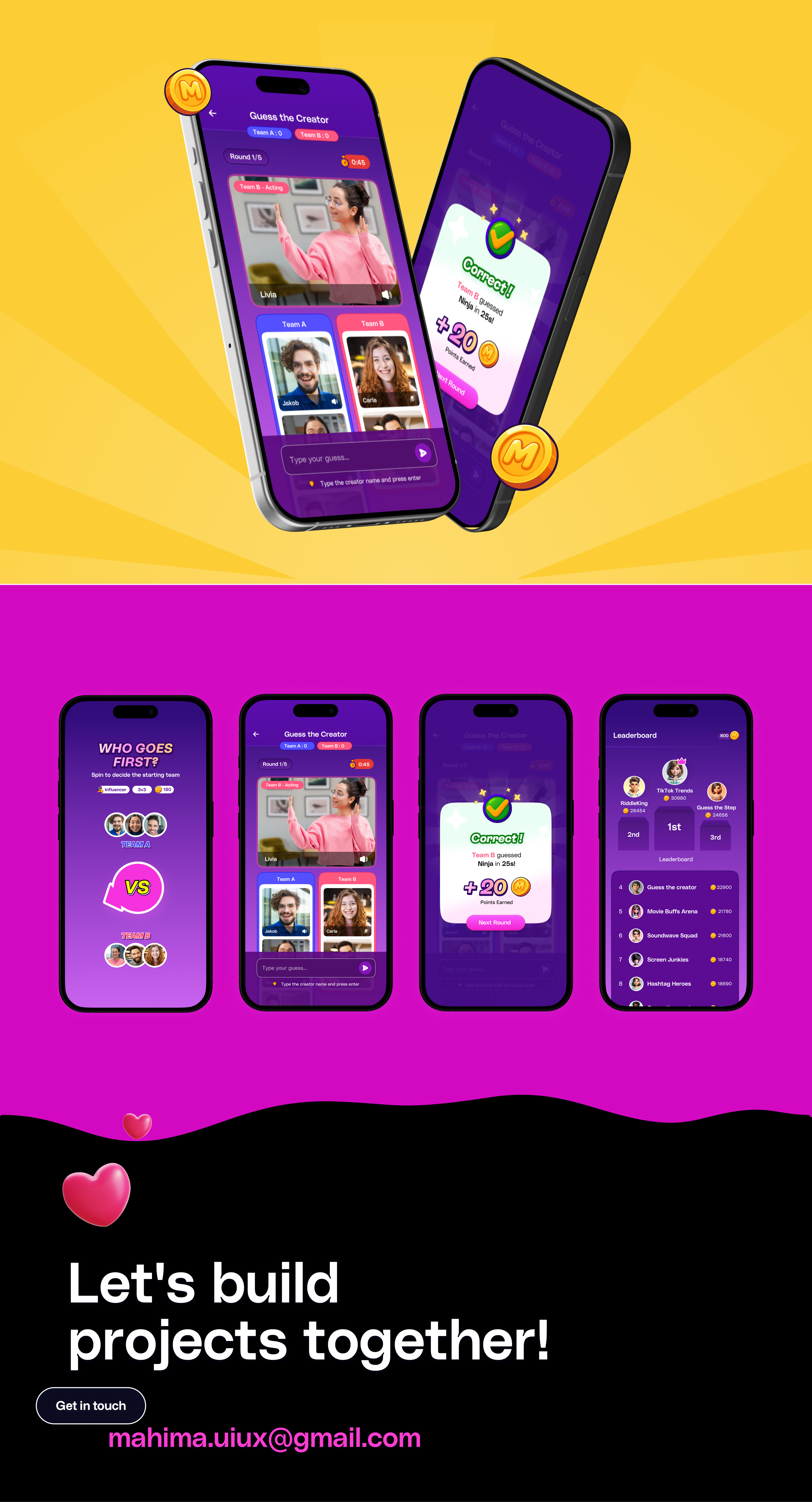 Mimeo - Play. Guess. Laugh. (Case Study) by Mahima Mahajan on Dribbble