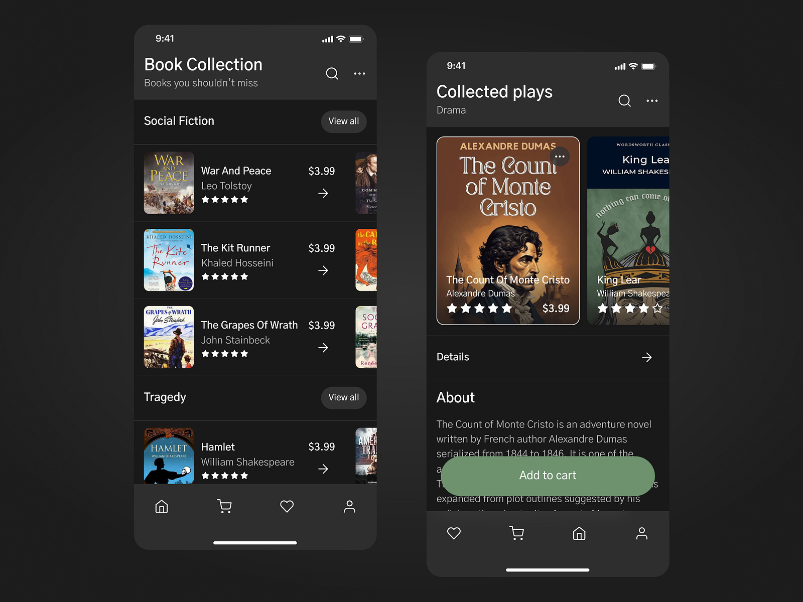 E-Library App - UI Design by Nadia Hashemi on Dribbble