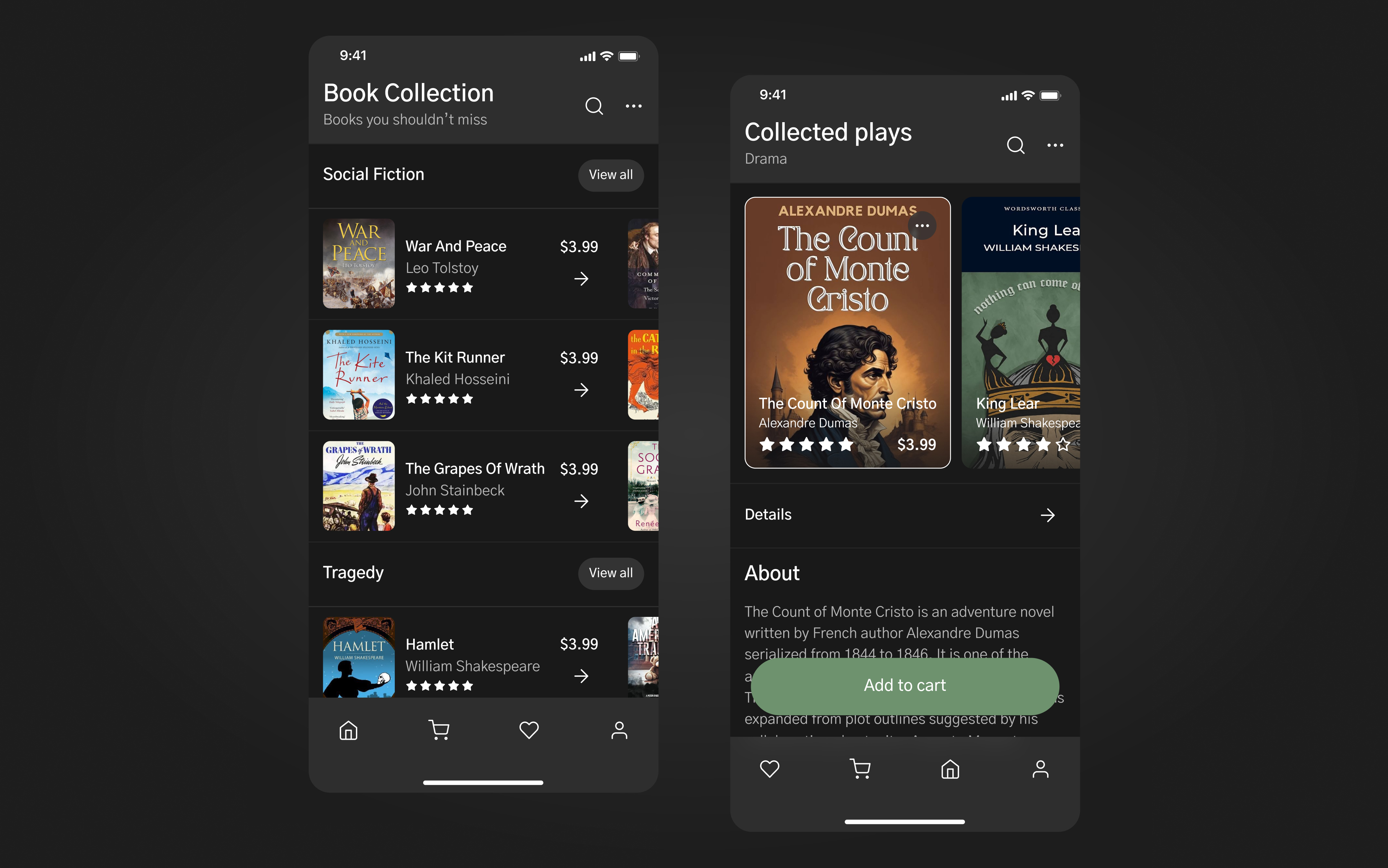 E-Library App - UI Design by Nadia Hashemi on Dribbble