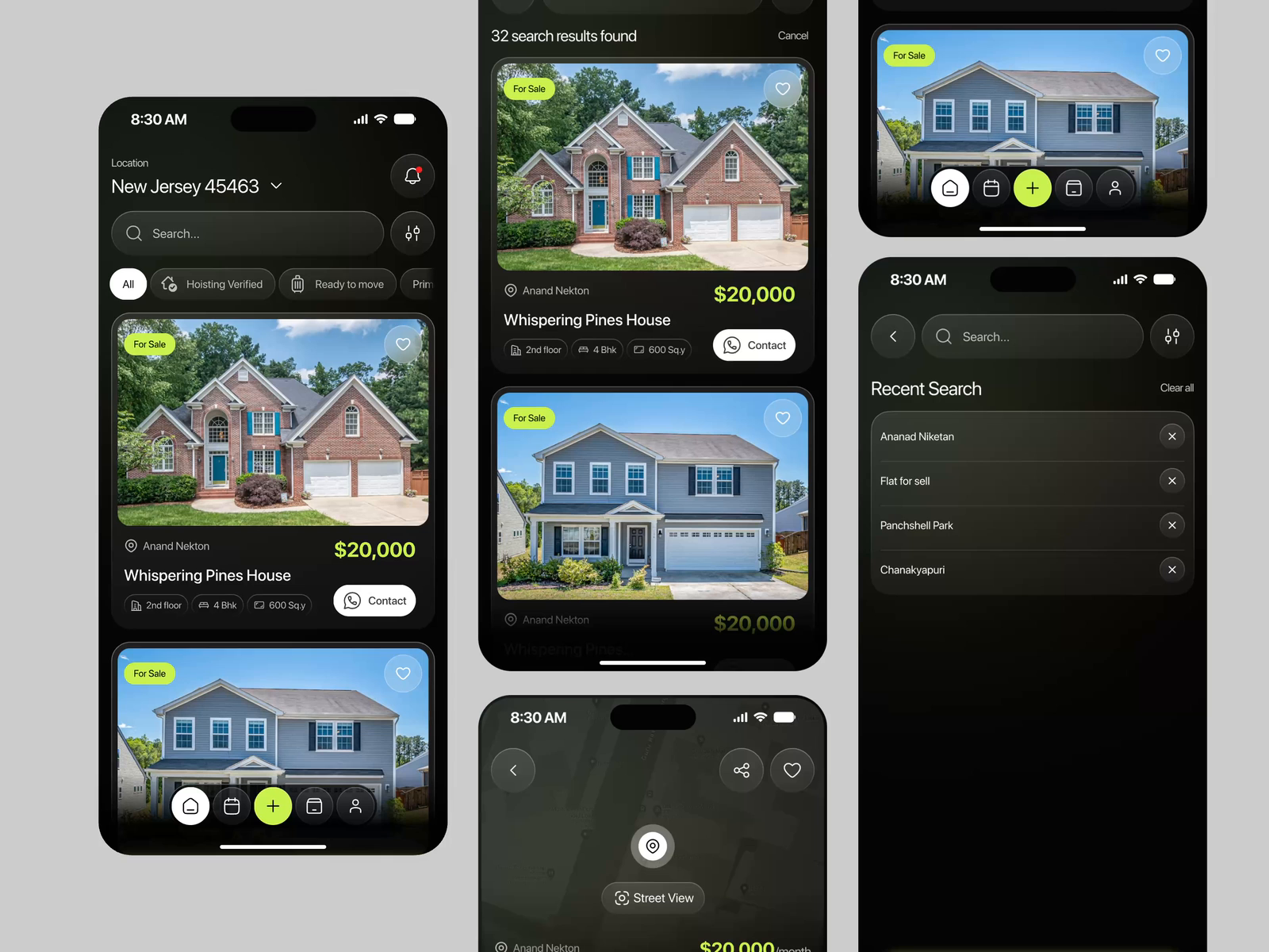Real Estate Mobile App – Modern Property Search UI by Orbix Studio on ...
