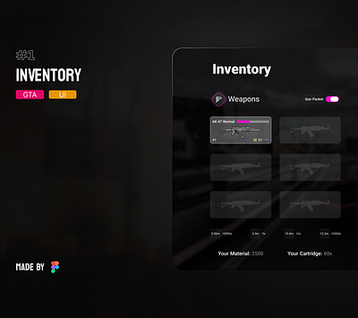 Browse thousands of Gta Inventory images for design inspiration | Dribbble