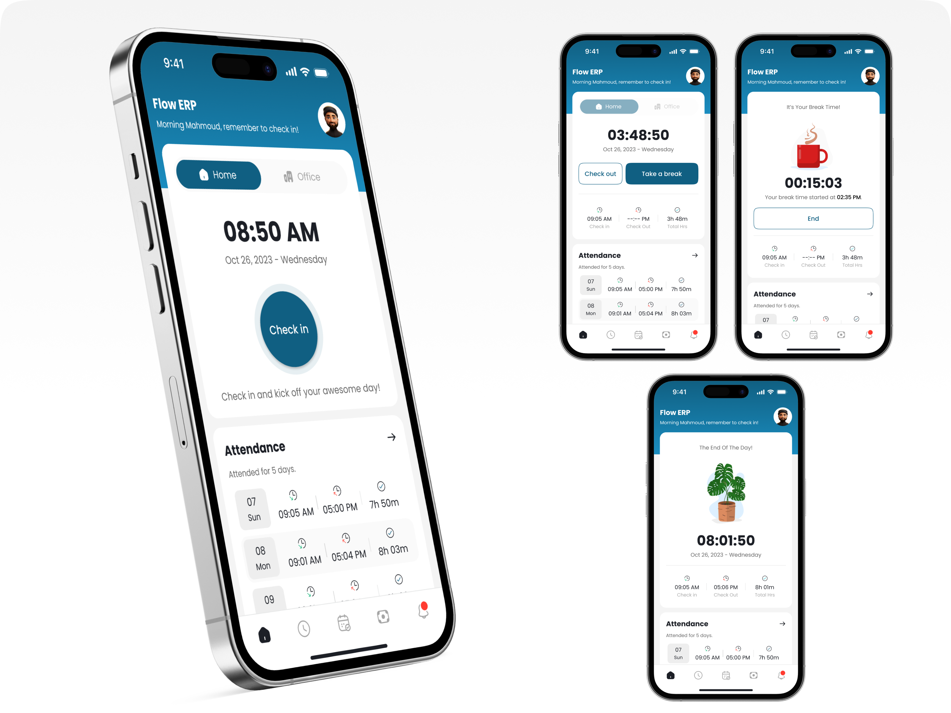 Attendance App by Mahmoud Raafat Abdullah on Dribbble