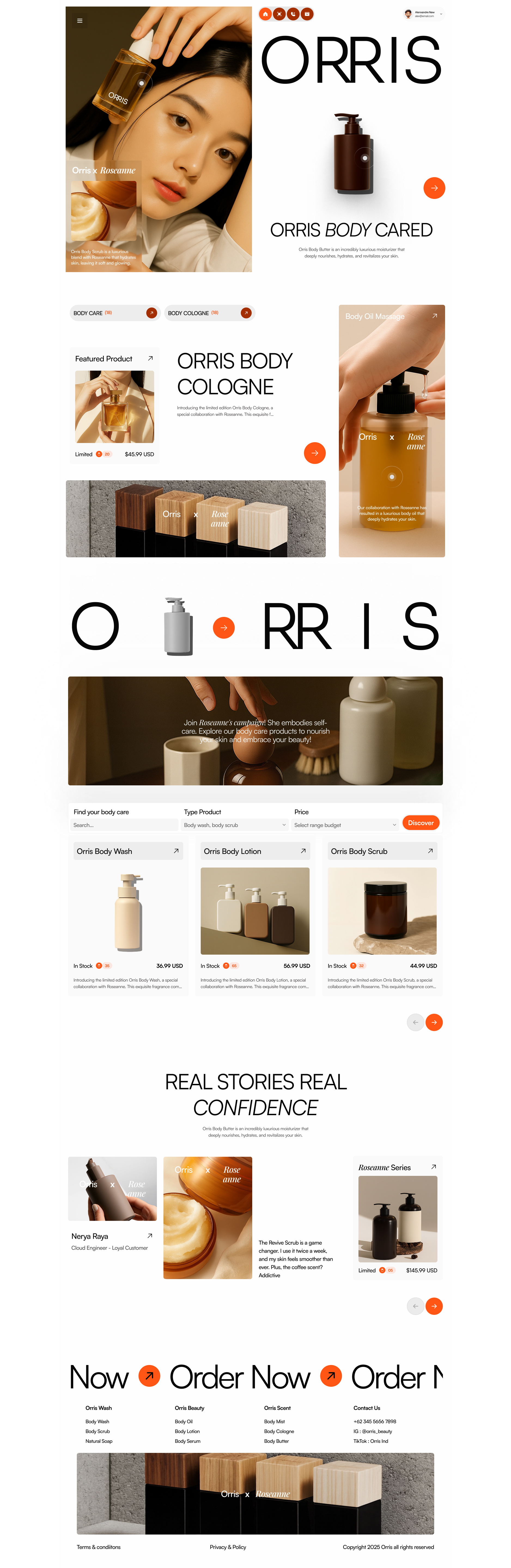 Orris - Beauty Body & Skin Care by Sans Design for Sans Brothers on ...