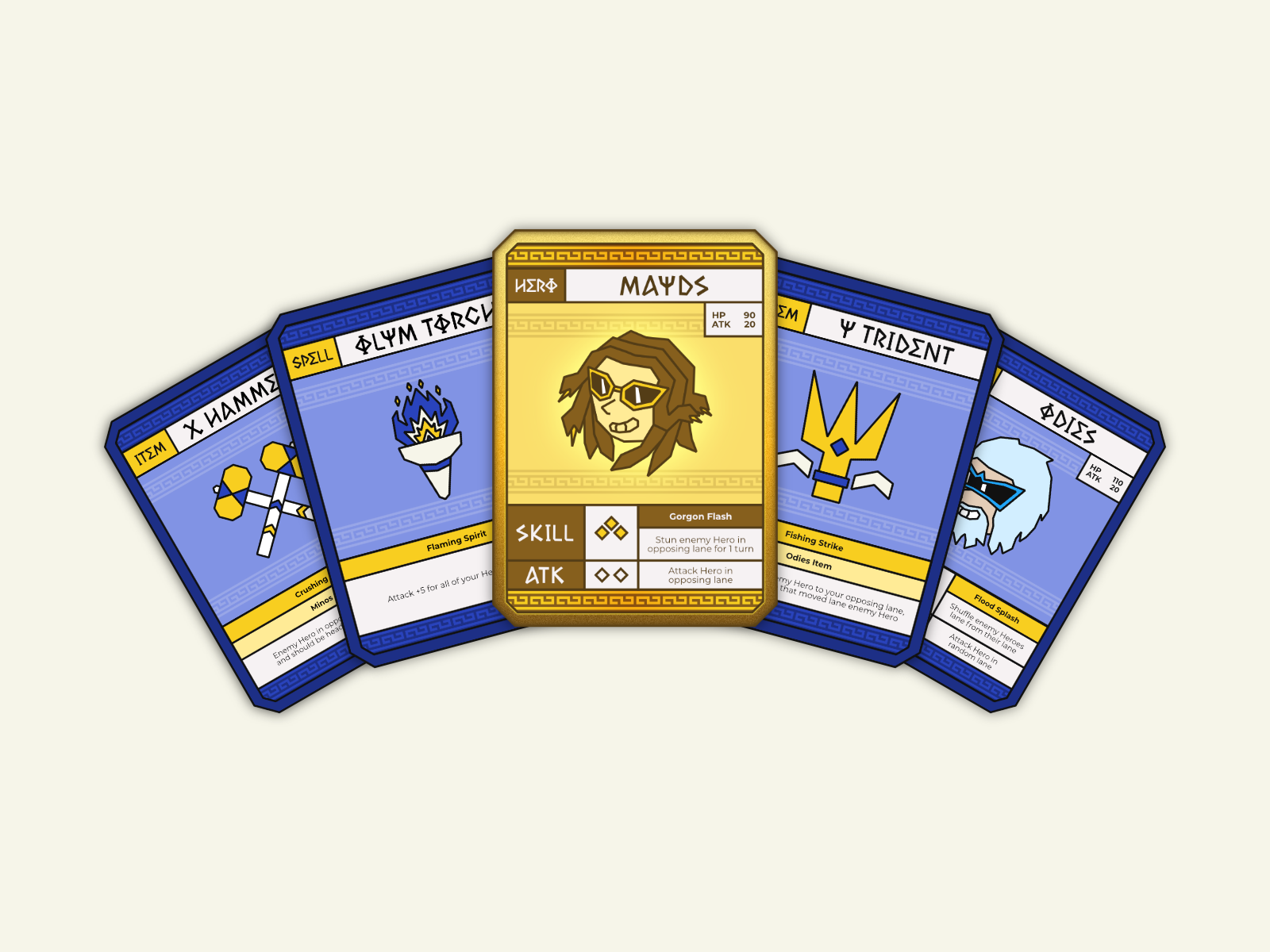 Greek Kards by Gumigaze on Dribbble