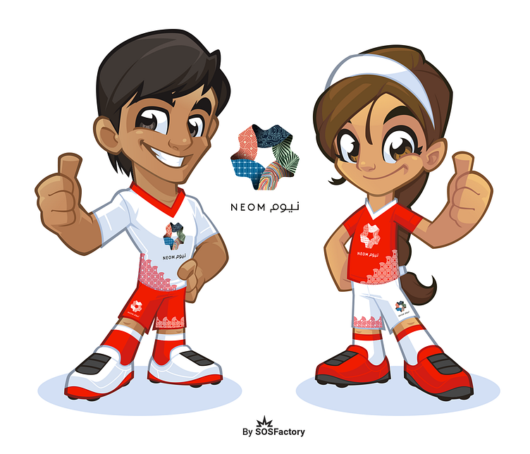 NEOM mascot concepts for football team by SOSFactory 💊 on Dribbble