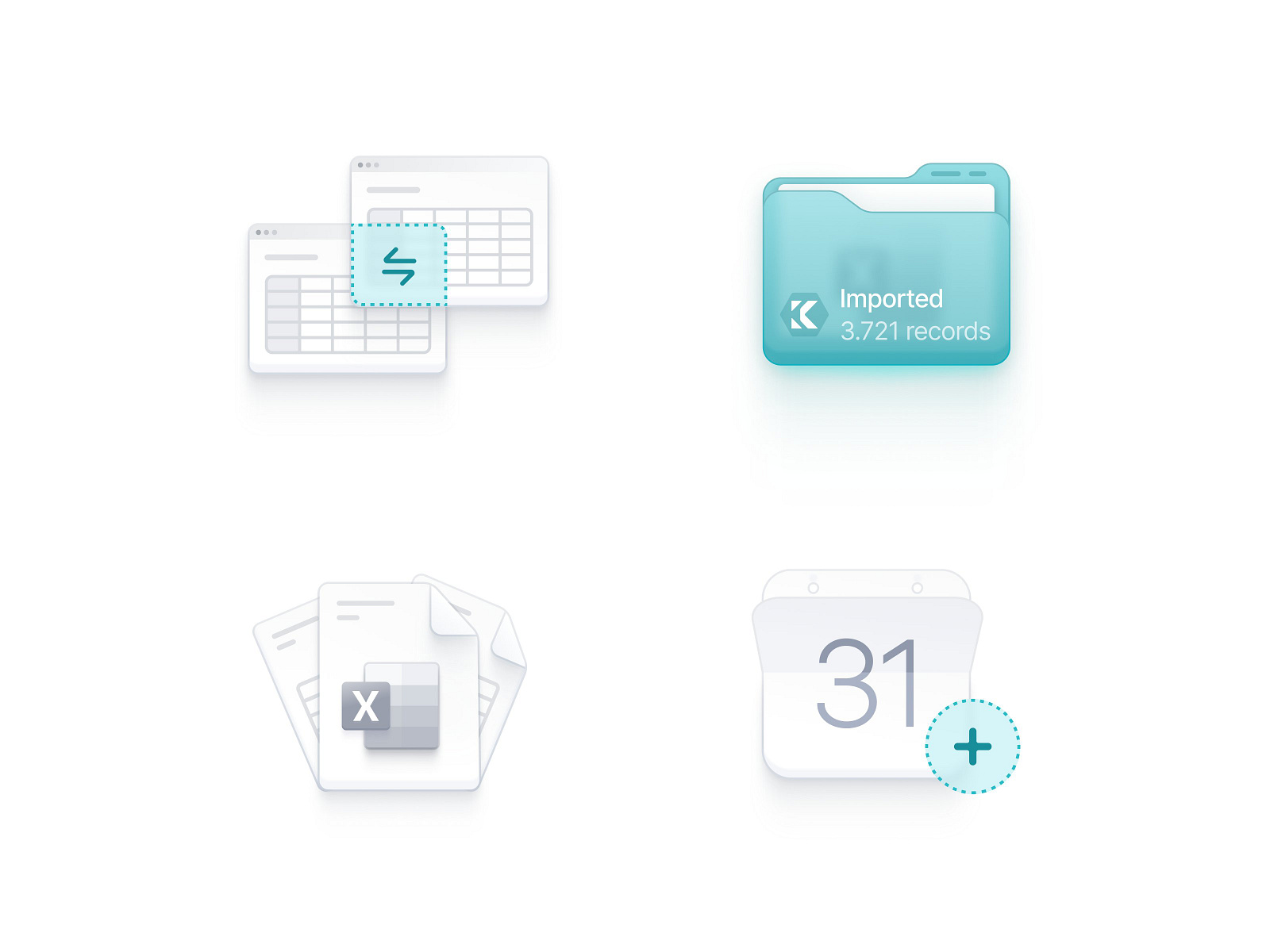 Empty state icons - saas placeholder icons by Virgil Pana on Dribbble