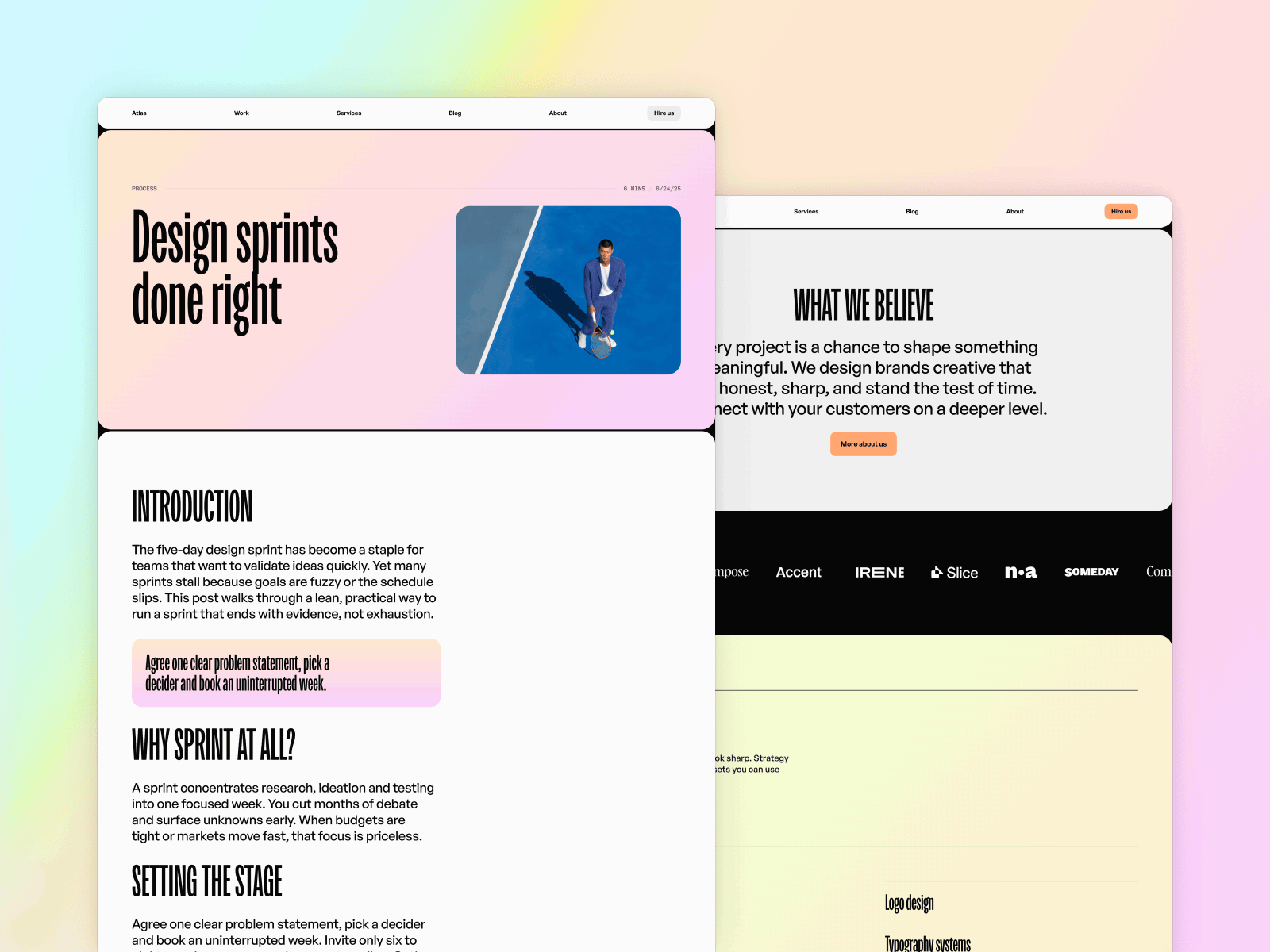 Free Atlas Studio Agency Framer Template by Craftwork on Dribbble