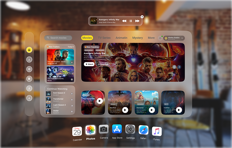 Apple Vision Pro — UI Design Concept by Md Saiful Islam on Dribbble