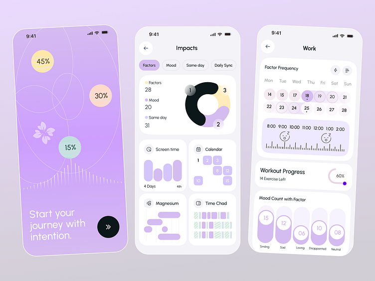 Health & Fitness Tracker Mobile App UI Design by Jahid hasan 🔥 on Dribbble