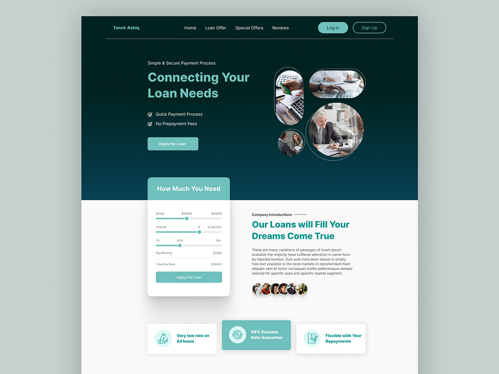 Loan Website designs, themes, templates and downloadable graphic ...