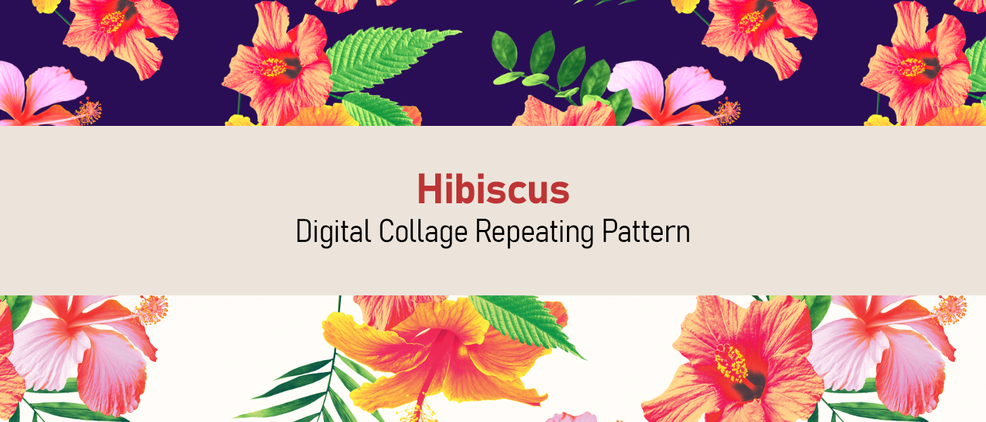 Hibiscus Repeating Pattern by Ana Petri on Dribbble