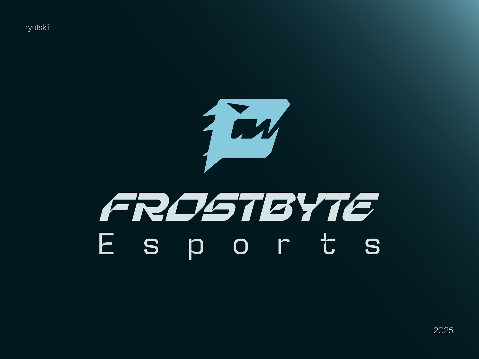 Esports team logo design " FROSTBYTE " by ryutskii on Dribbble
