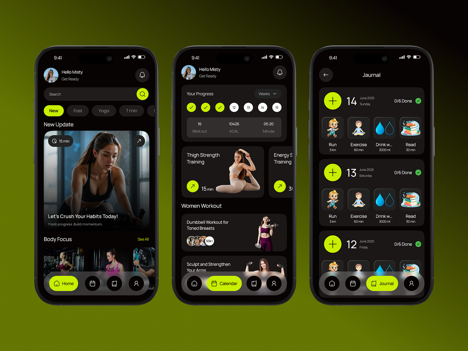 Fitness & Workout Tracking Mobile App UI/UX by Uzzal mondal on Dribbble