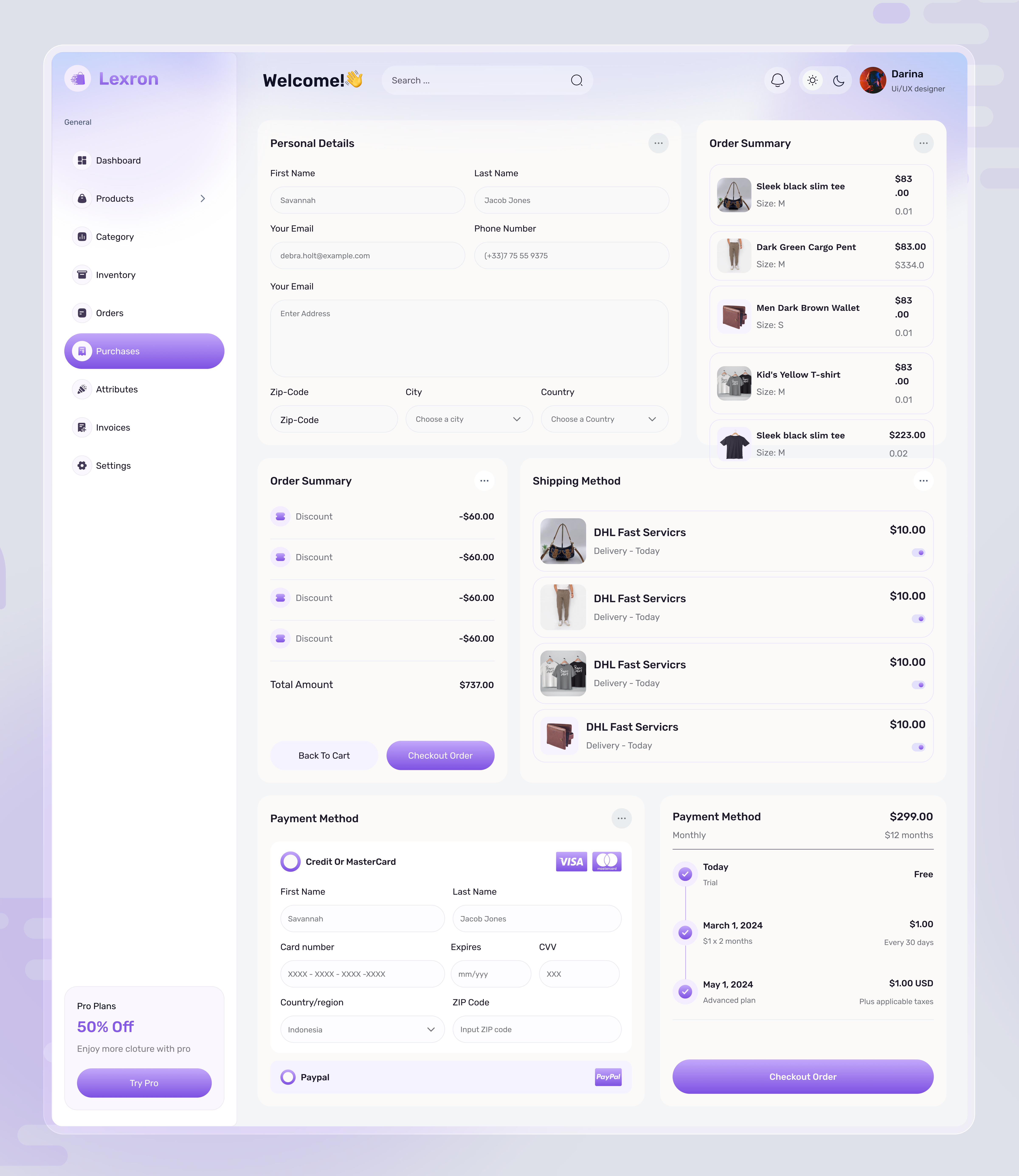 E-commerce Checkout Design by Md Arafat Rahman on Dribbble
