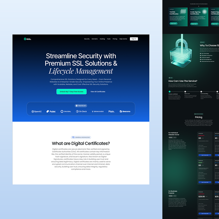 SSL - A Rejected Web Design by Sadman Sakib on Dribbble