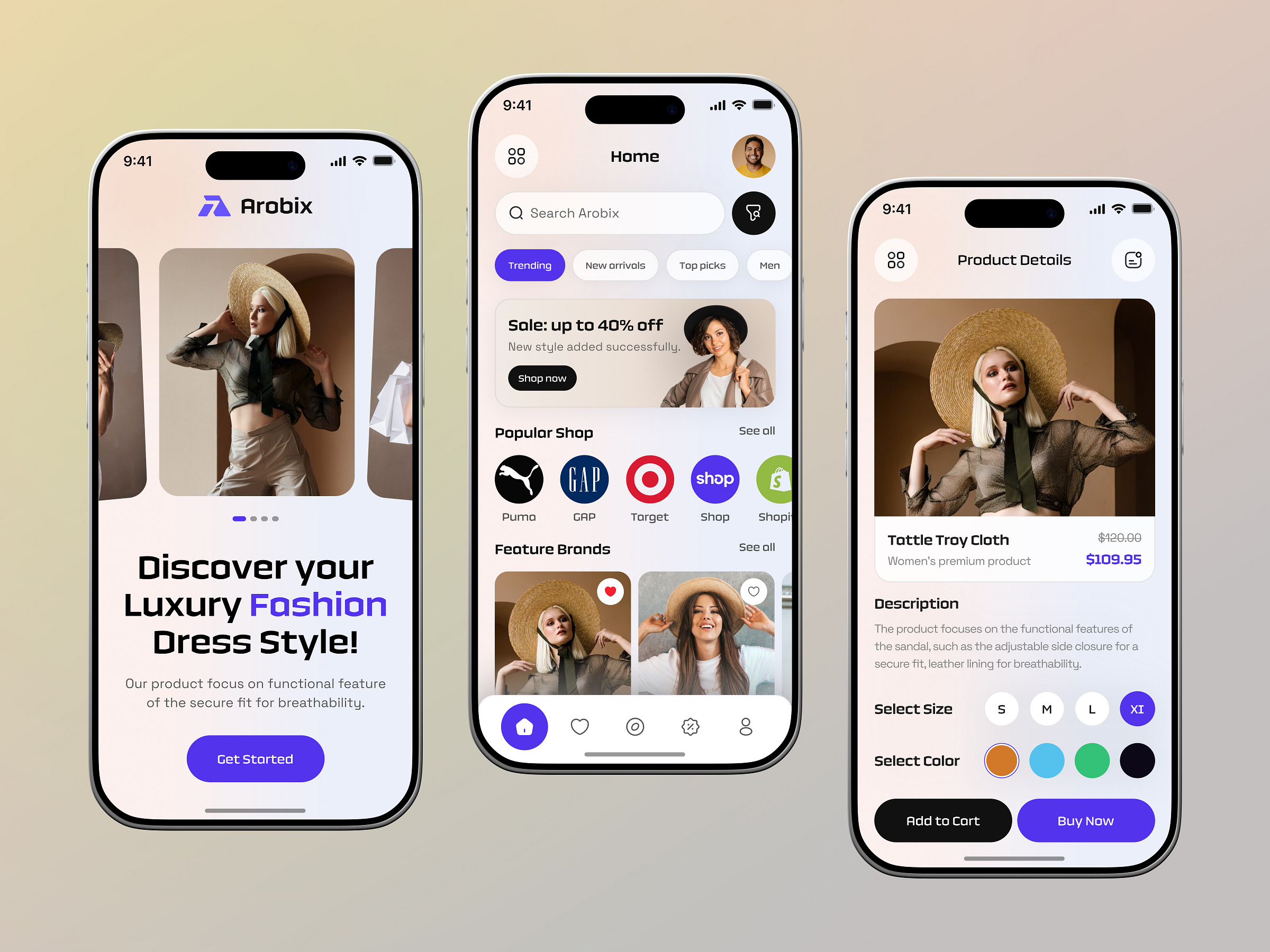 Fashion Mobile App Ui Design By Arafat Uix For Arobix Design On Dribbble