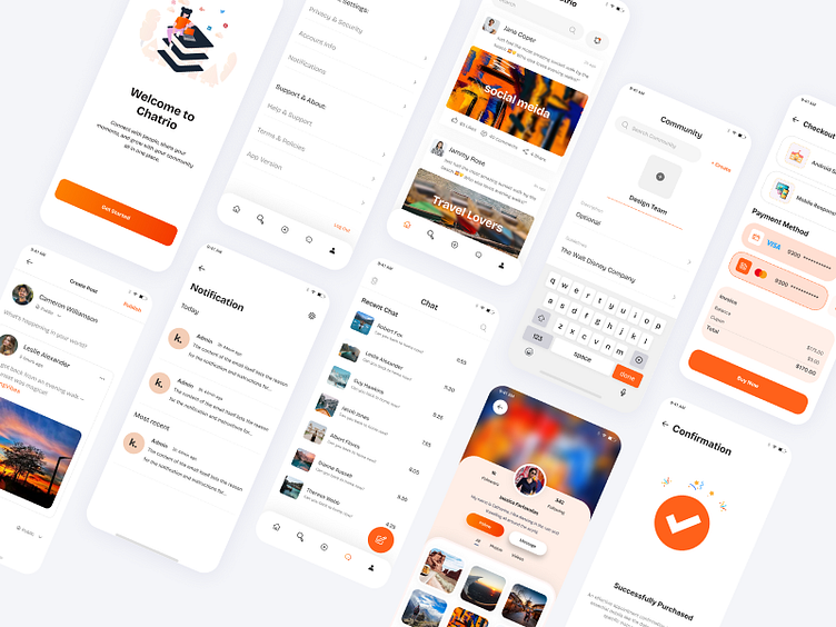 Social Media App UI Design by Md Solayman on Dribbble