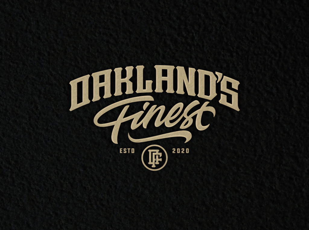 Oaklands Finest Lettering Logo by Maseiqbal for Norush Creative on Dribbble