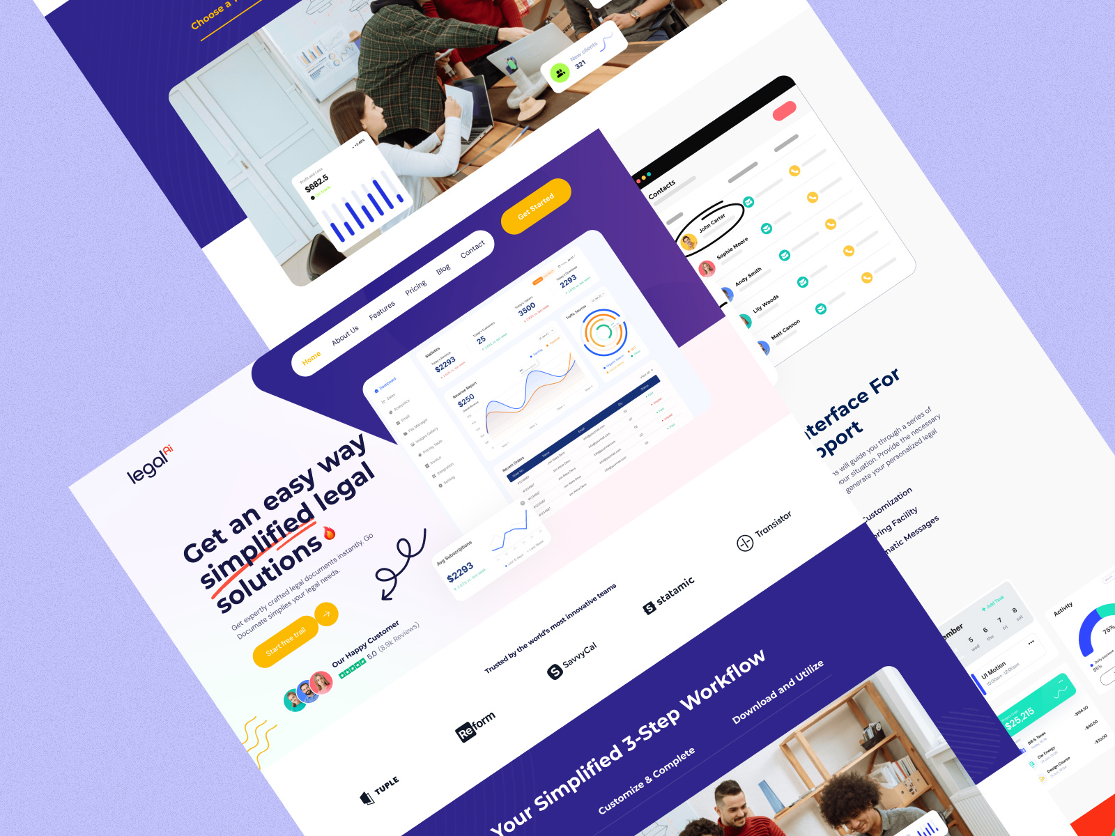 Saas Landing page design by Ayesha Siddika on Dribbble