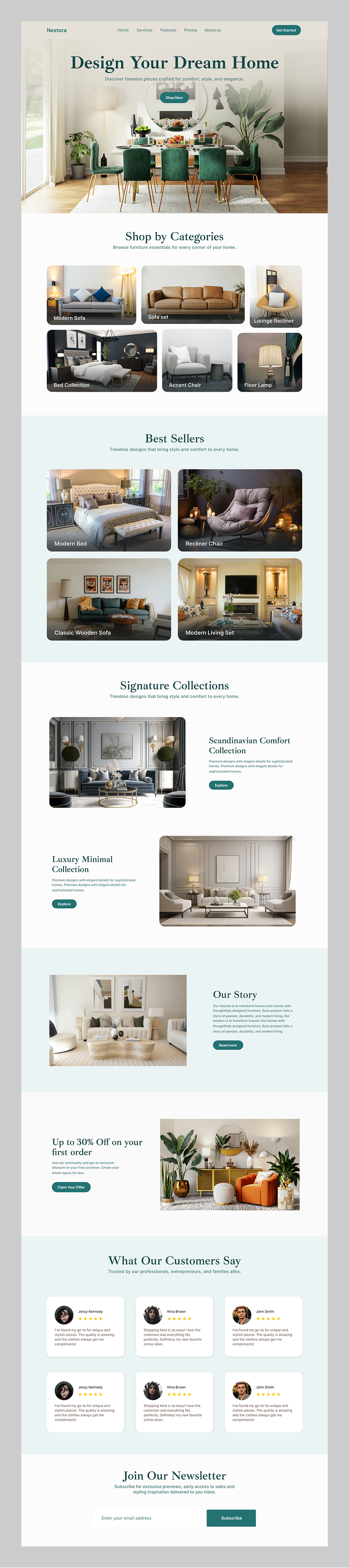 Furniture Website UI Design by Bhavana on Dribbble