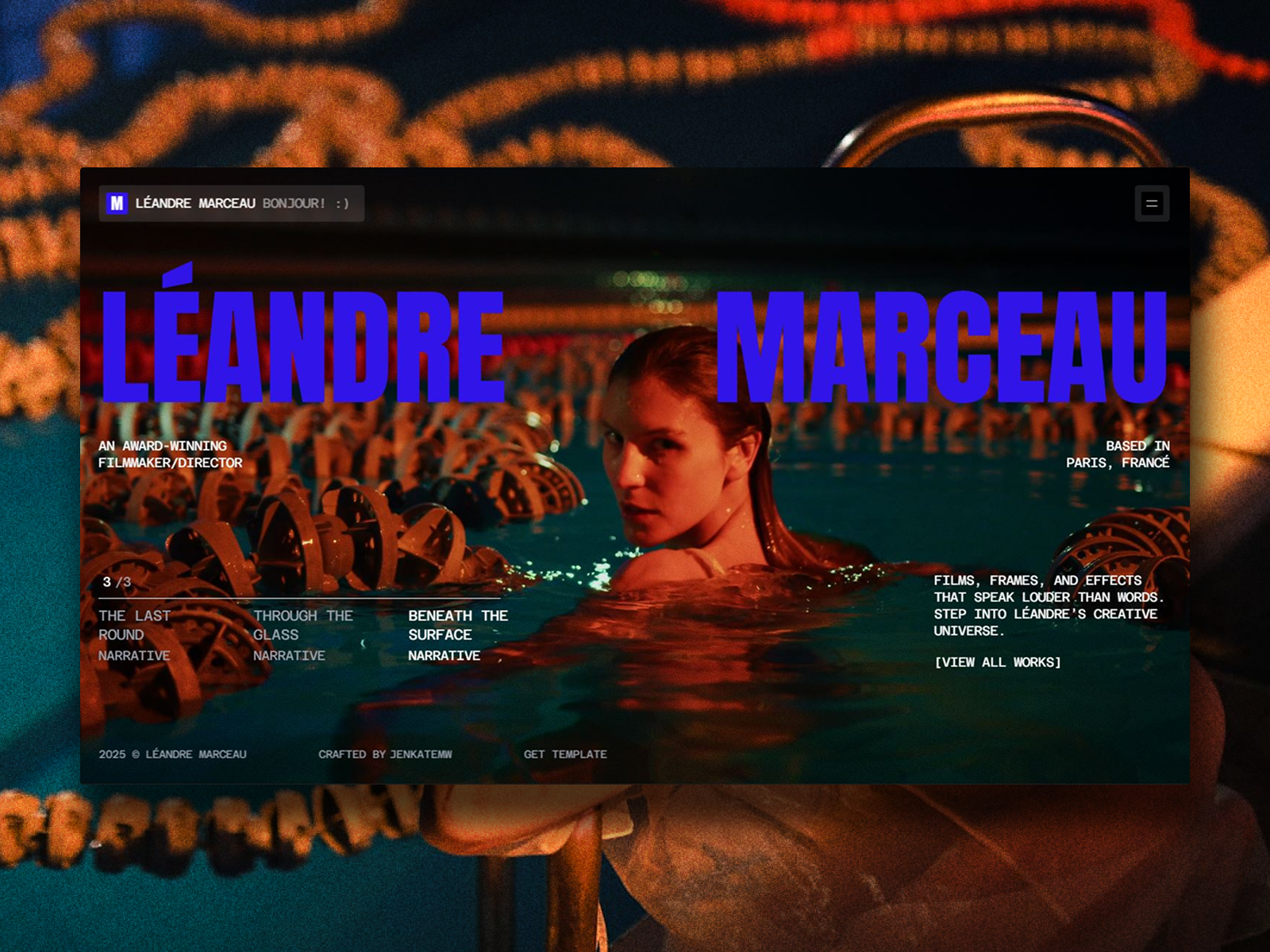 MARCEAU — Filmmaker & Director Portfolio by Jenkate MW on Dribbble