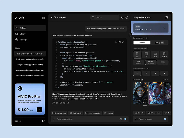Conversational Chatbot UI Web App by Ayesha Ali on Dribbble