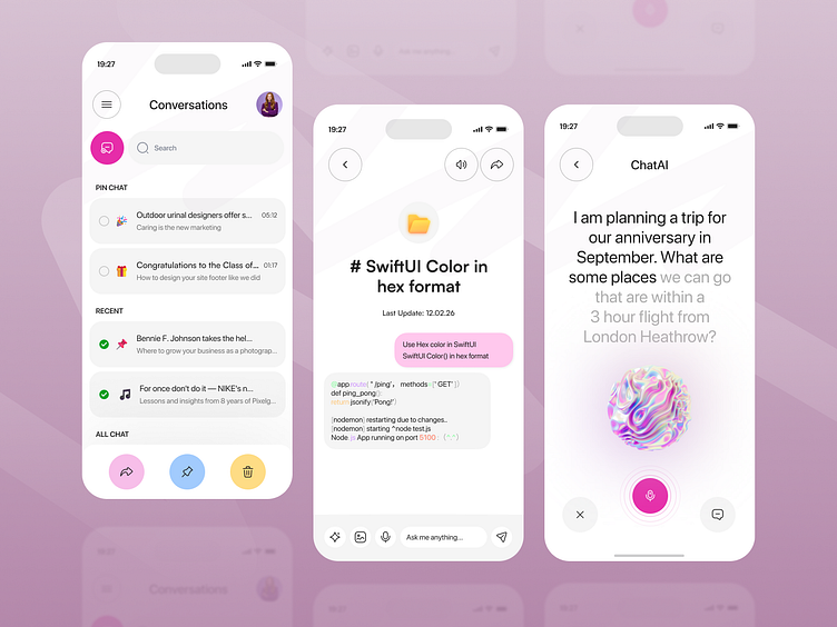 ai chat bot ui design by Roohi Koohi on Dribbble