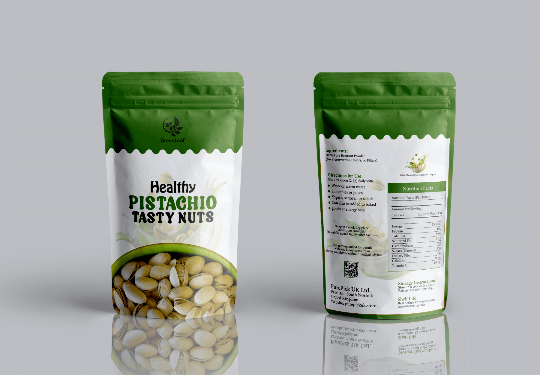 Pistachio Nuts Pouch Packaging Design by Tasfia Jannat on Dribbble