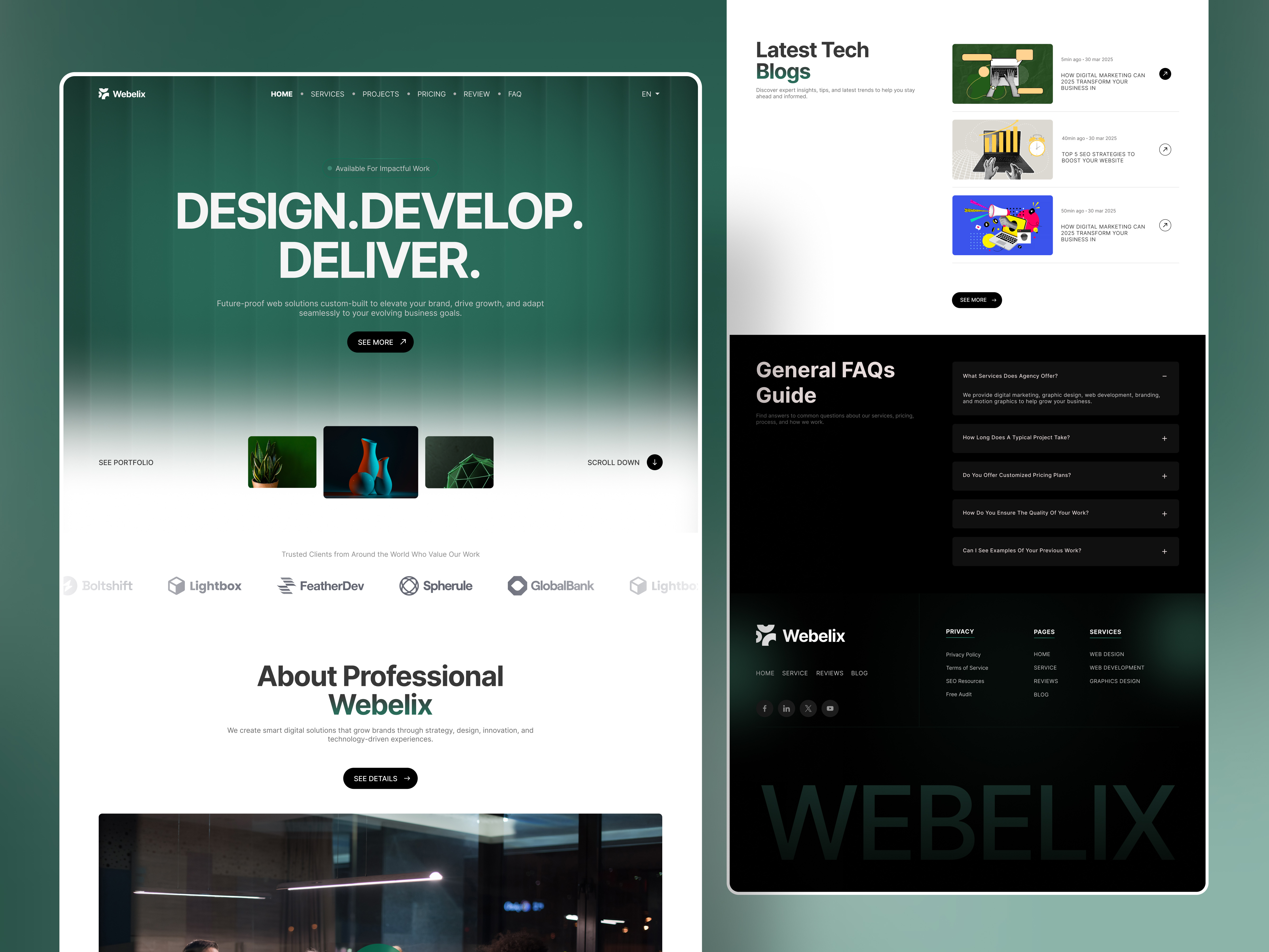 Website Design for a Software Development & UI/UX Agency by Asiq M. for ...