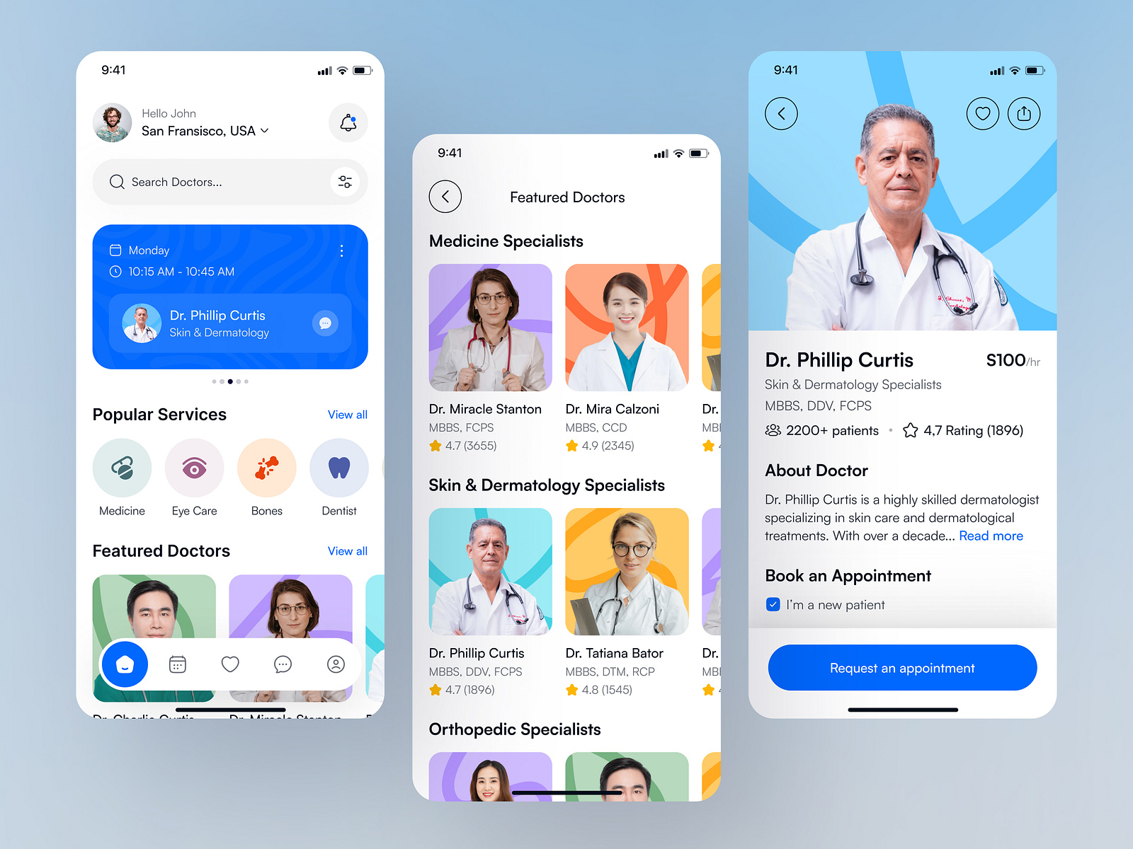 Doctor Booking App by Abu Naser on Dribbble